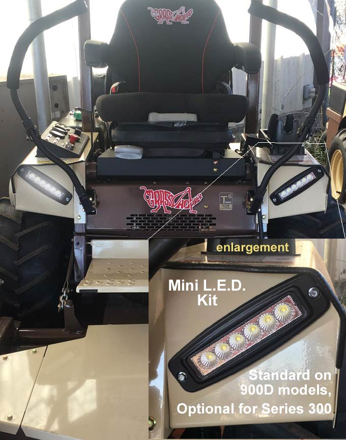 L.E.D. Mini Light Kit for GRASSHOPPER® Mowers (Standard on 900D Tracto ...